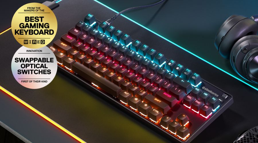 คีย์บอร์ด SteelSeries Apex 9 TKL Mechanical Gaming Keyboard (EN)